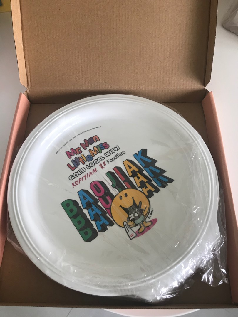 Mr Men Little Miss Kopitiam Foodfare Plate, Furniture & Home Living ...