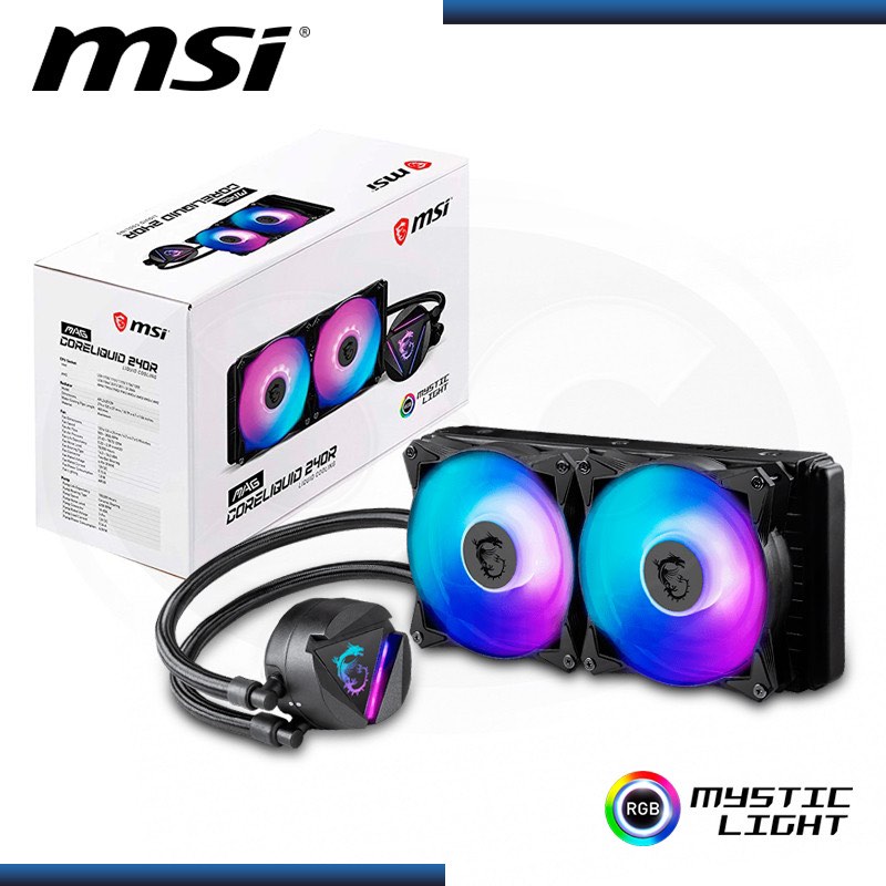 MSI MAG coreliquid 240R liquid cooler AIO , Computers & Tech, Parts ...