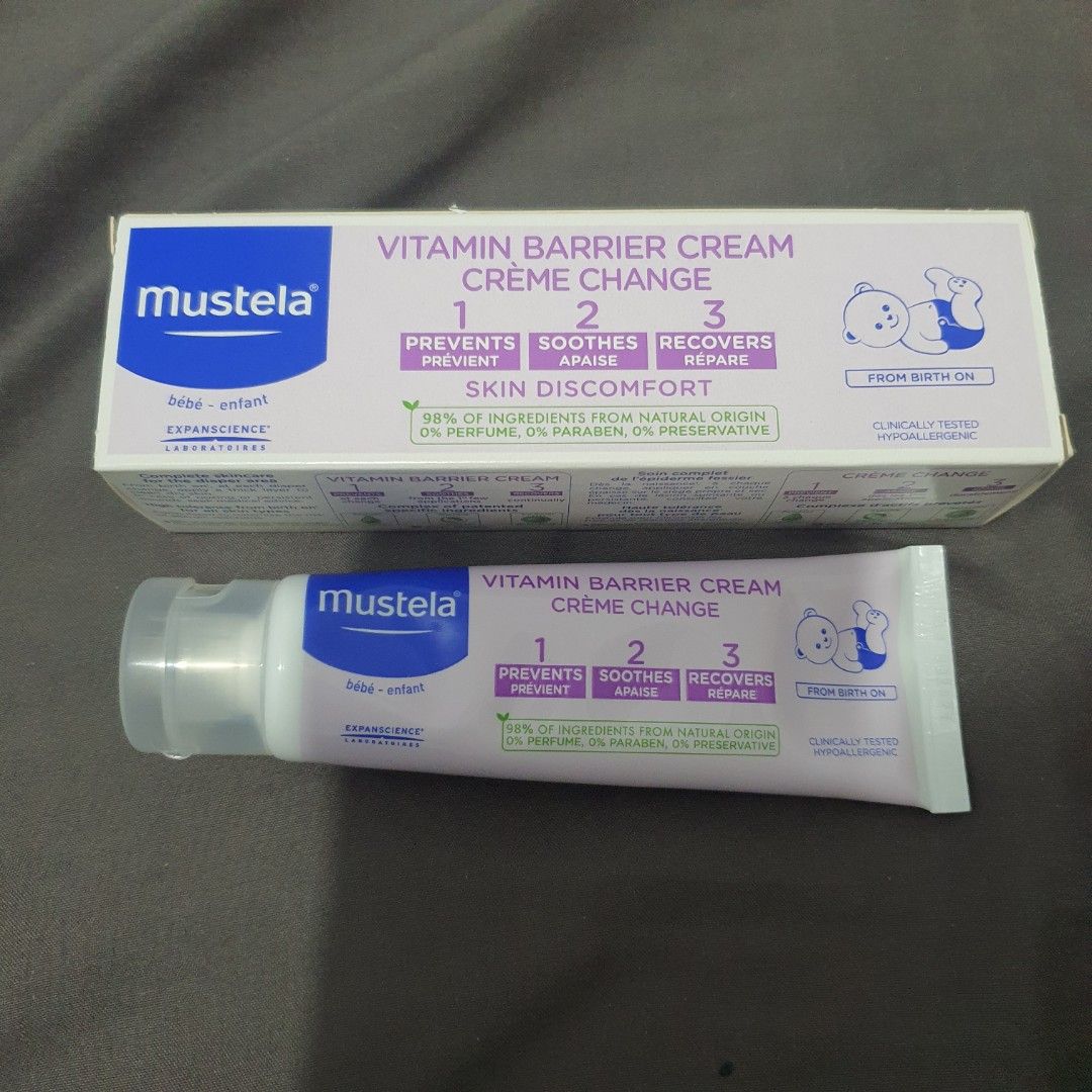 Mustela Vitamin Barrier Cream 123 50ml, Babies & Kids, Bathing ...