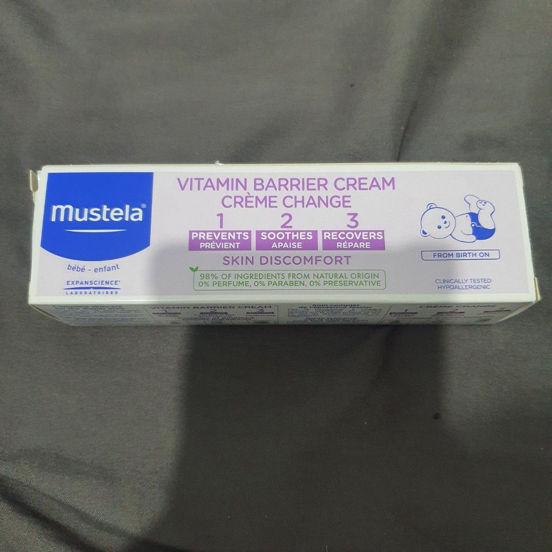 Mustela Vitamin Barrier Cream 123 50ml, Babies & Kids, Bathing ...