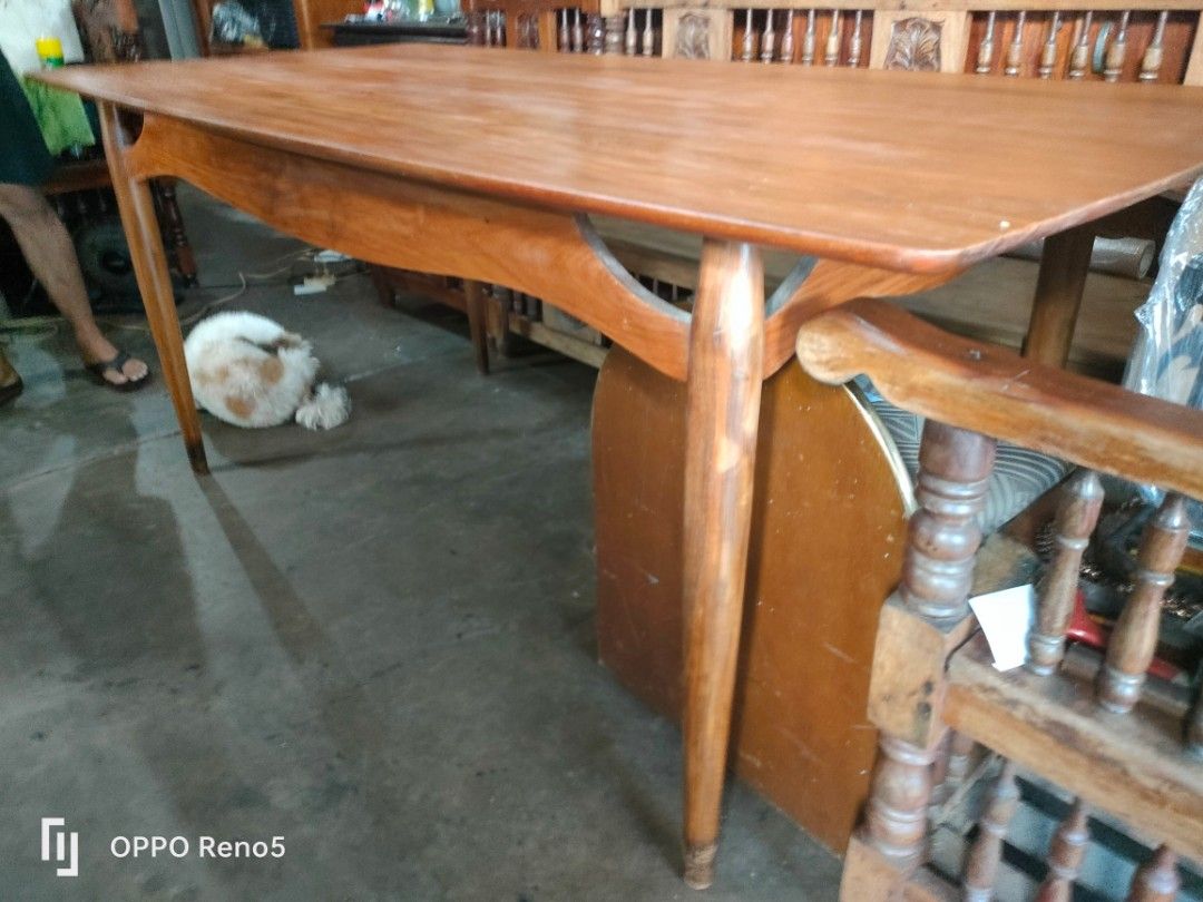 Narra dining table (read please), Furniture & Home Living, Furniture ...