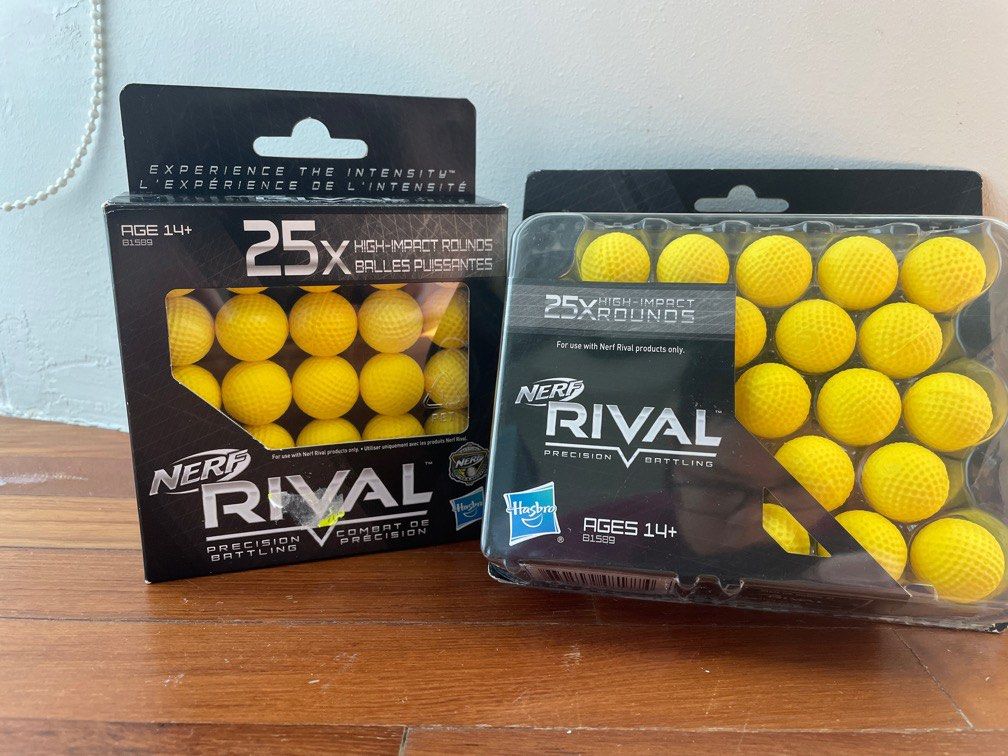 Nerf Rival rounds x25, Hobbies & Toys, Toys & Games on Carousell