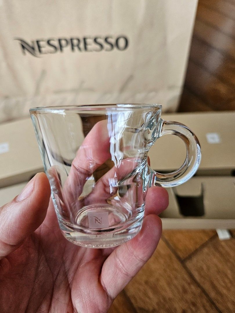 Nespresso 4x Espresso Glass Cups, Furniture & Home Living, Kitchenware ...