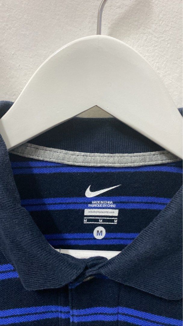 Nike stripe collar, Men's Fashion, Tops & Sets, Tshirts & Polo Shirts ...