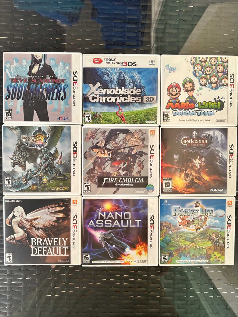 Nintendo 3DS game Soul hackers / Xenoblade Chronicles / Mario & Luigi ...