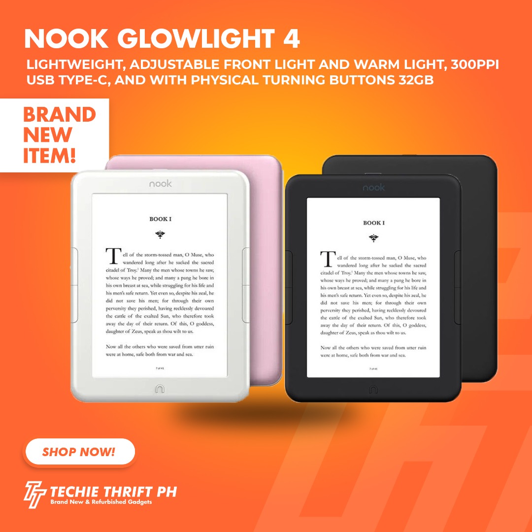 NOOK Glowlight 4 ereader (by: Barnes and Noble), Mobile Phones & Gadgets, E-Readers on Carousell