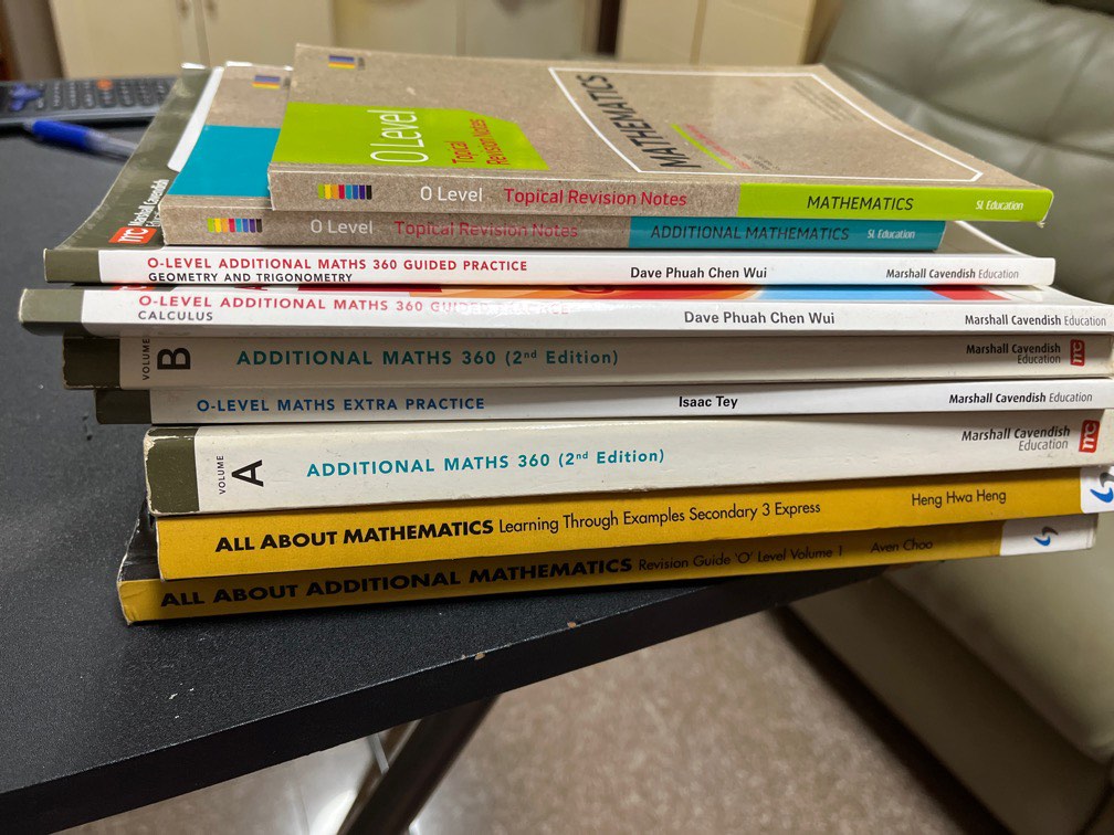 O Level maths books (a math , e math) all for $15, Hobbies & Toys, Books & Magazines, Assessment ...