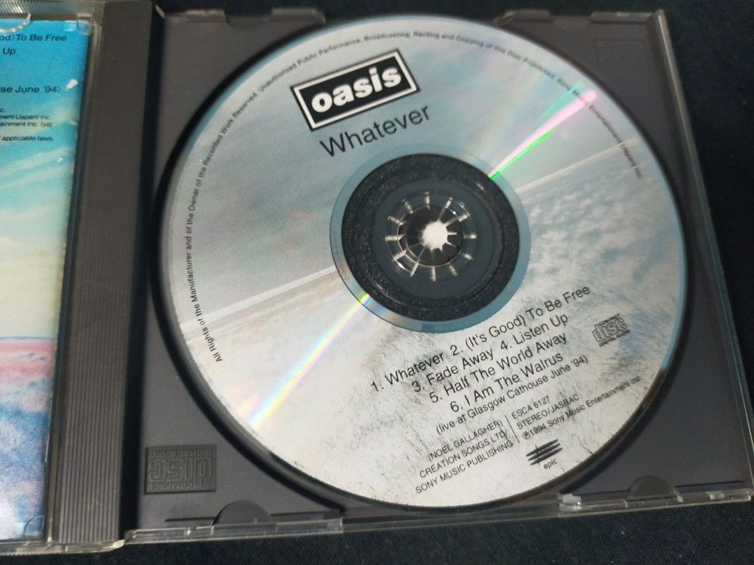 Oasis - Whatever, Hobbies & Toys, Music & Media, CDs & DVDs on Carousell
