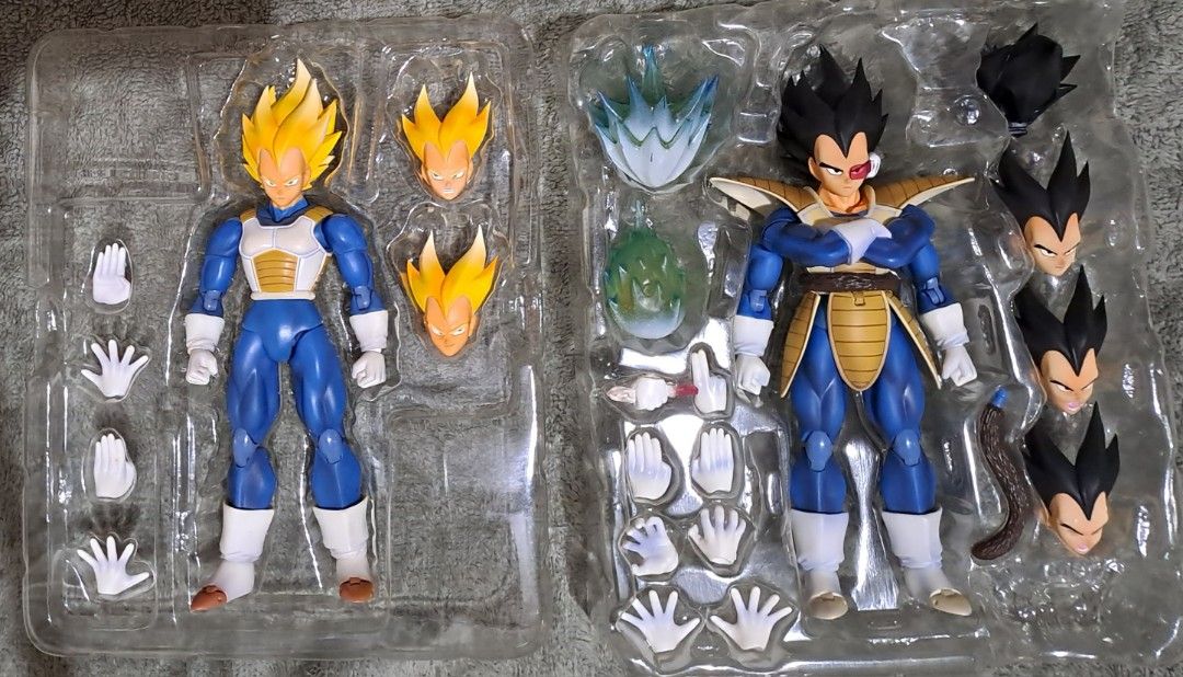OG SH Figuarts Vegeta Set - SHF Super Saiyan Vegeta + SHF Scouter ...