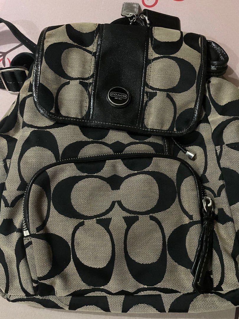 Original coach backpack black, Women's Fashion, Bags & Wallets, Beach ...