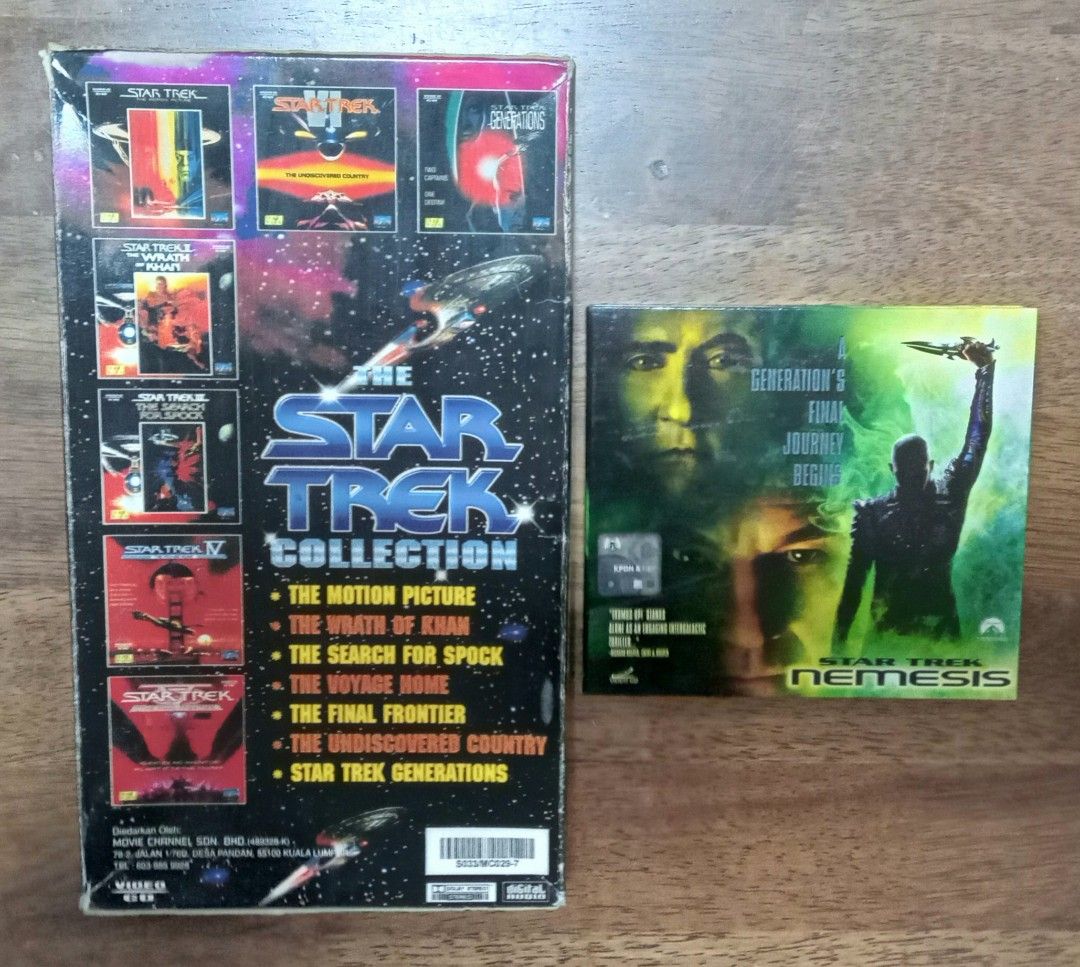 Original Star Trek Collection + Nemesis VCD sets, Hobbies & Toys, Music ...