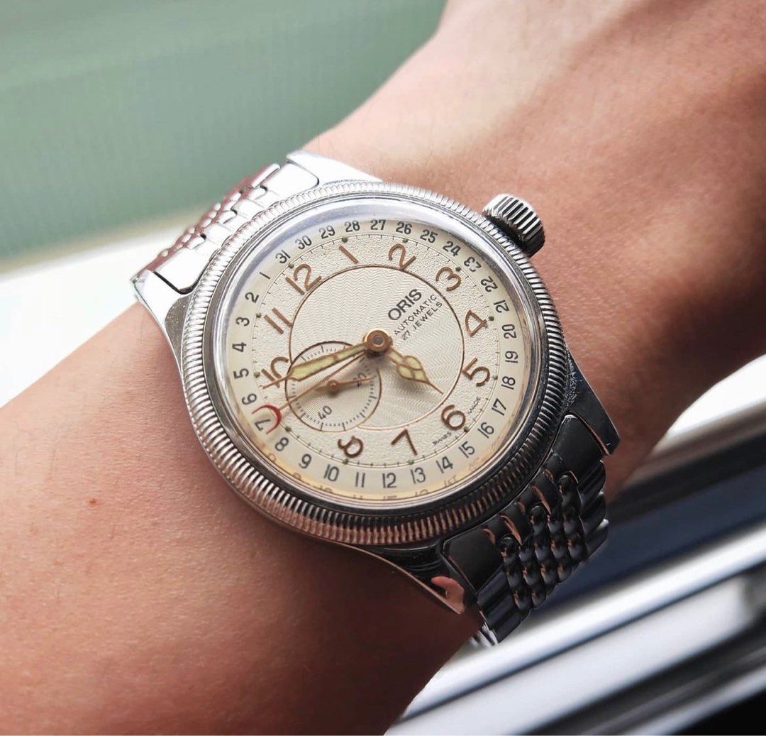 ORIS pointer date 36mm big crown, Luxury, Watches on Carousell