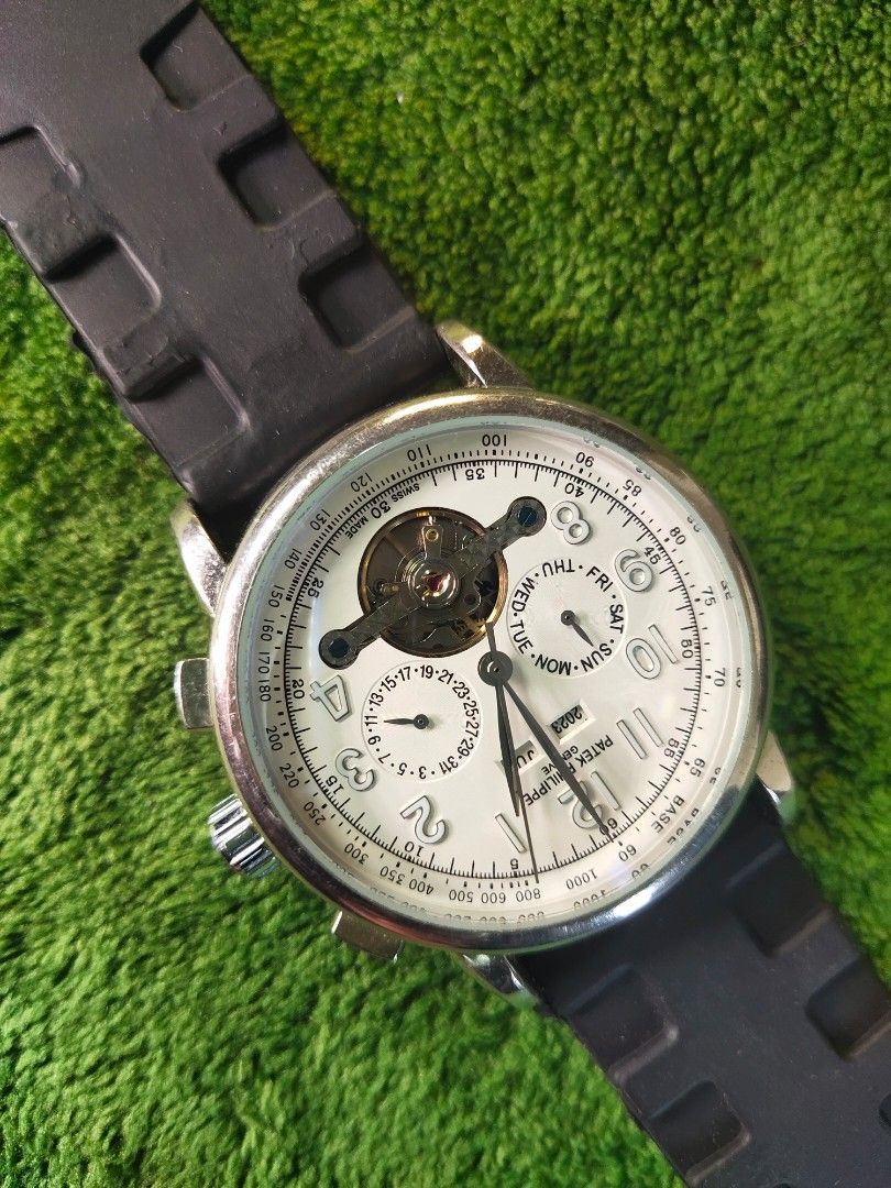 Patek Philippe Automatic Exhibition Back Balance Wheel Front Men's ...