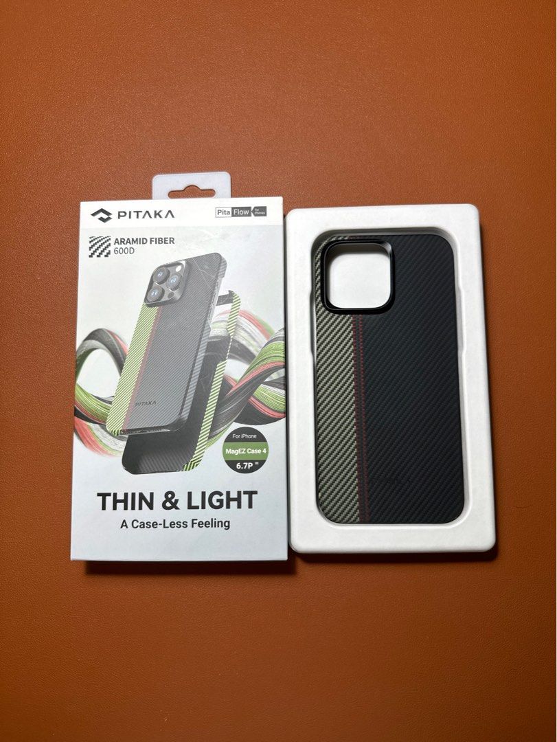 Pitaka iPhone 15 Pro Max Case with MagSafe [MagEZ Case 4] [Aramid Fibre 600D Overture], Mobile ...