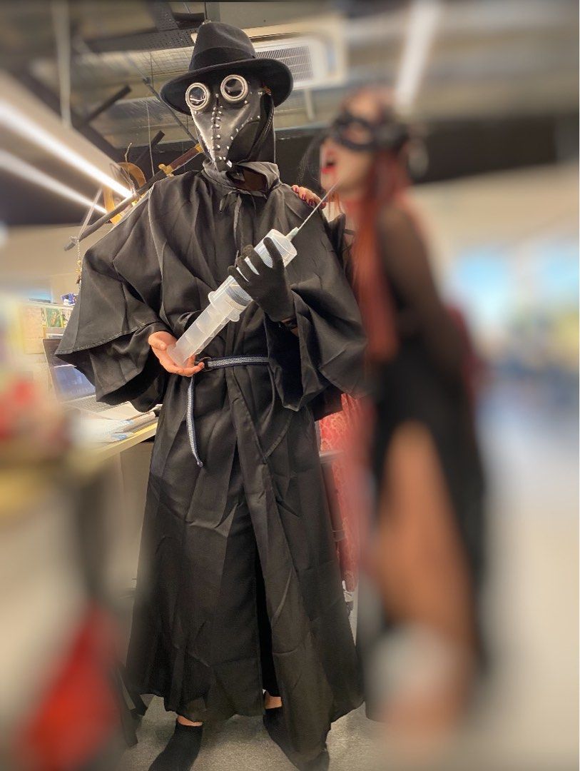 Plague doctor mask Halloween costume, Hobbies & Toys, Stationery ...