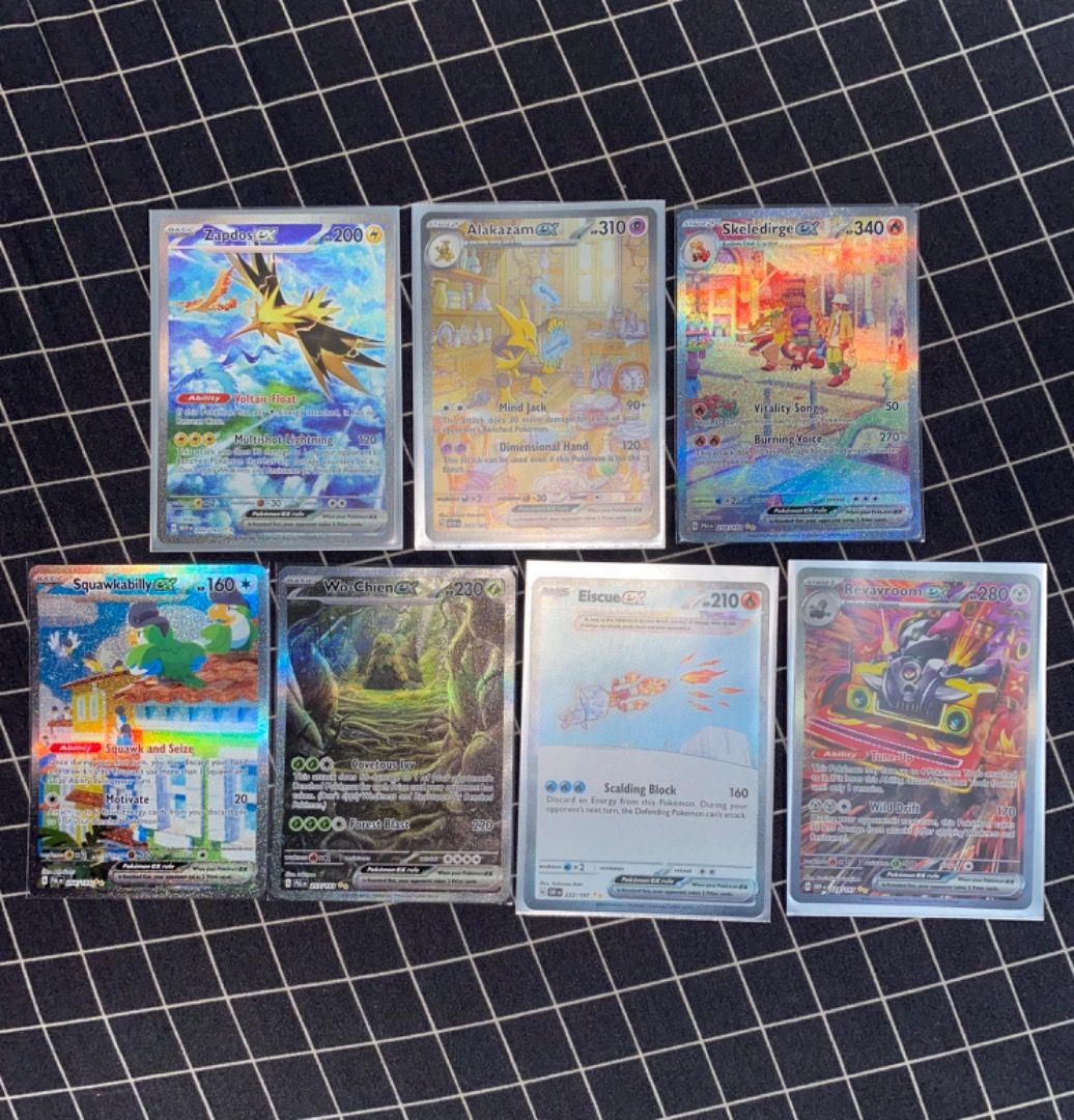 Pokemon Special Illustration Rare Cards - Zapdos, Alakazam, Skeledirge ...