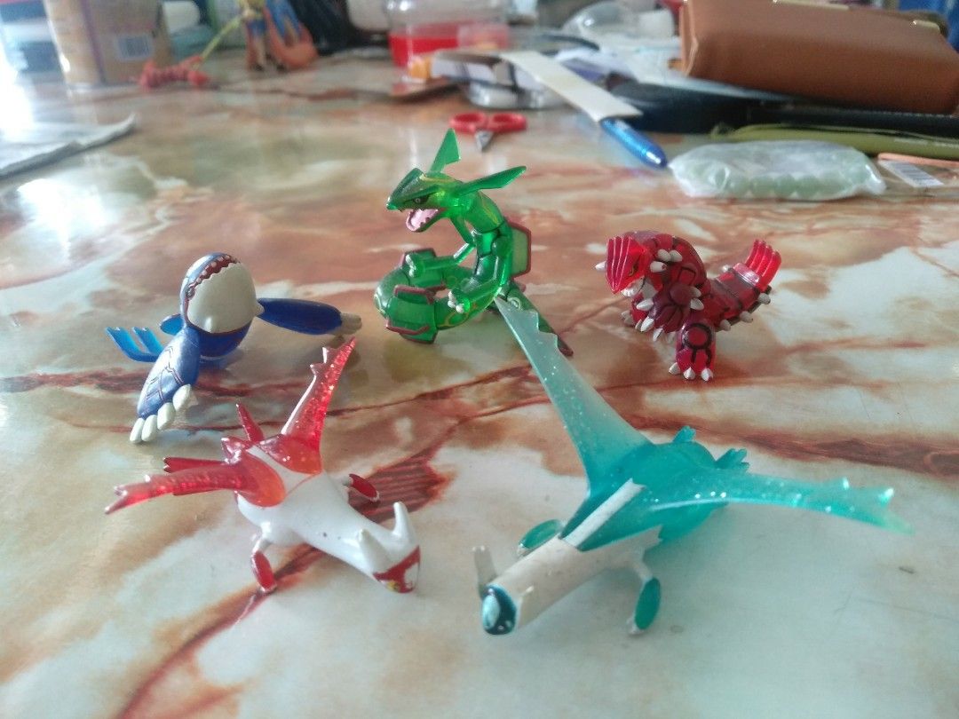 Pokemon Tomy Clear Rayquaza Groudon Kyogre Latias Latios, Hobbies ...