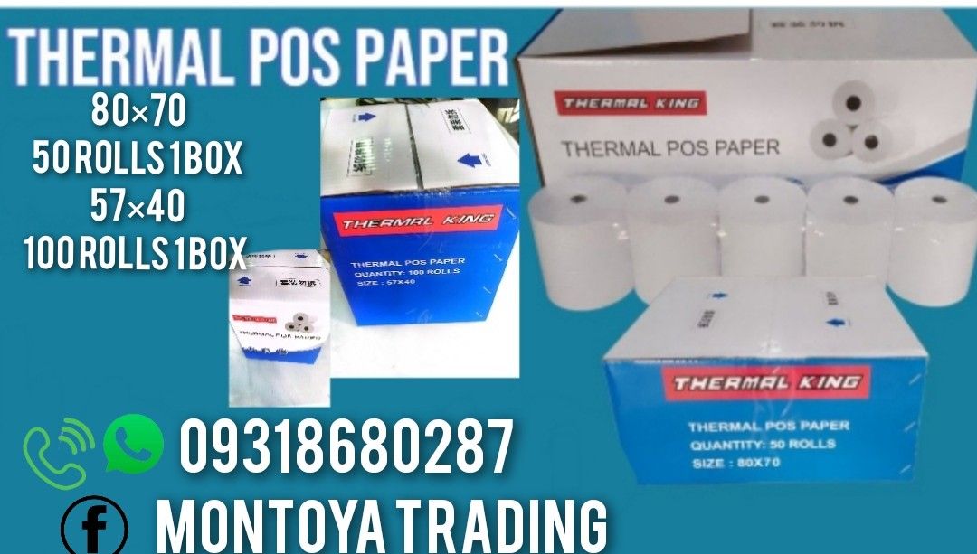POS THERMAL KING PAPER FOR SALE, Computers & Tech, Printers, Scanners ...