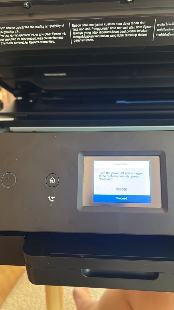 (Printing error) Epson l1450, Computers & Tech, Printers, Scanners ...
