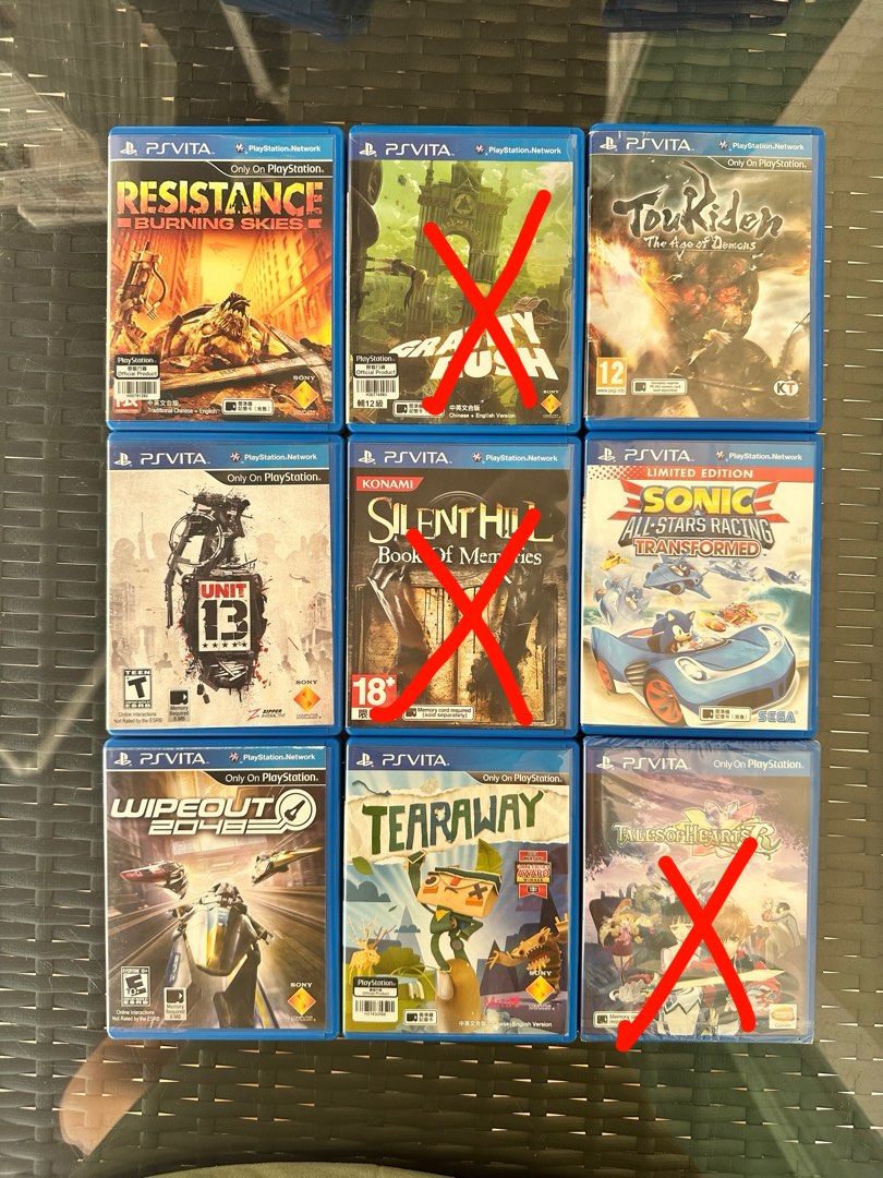 PS Vita game Resistance / Gravity Rush / Toukiden / Unit 13 / Silent ...