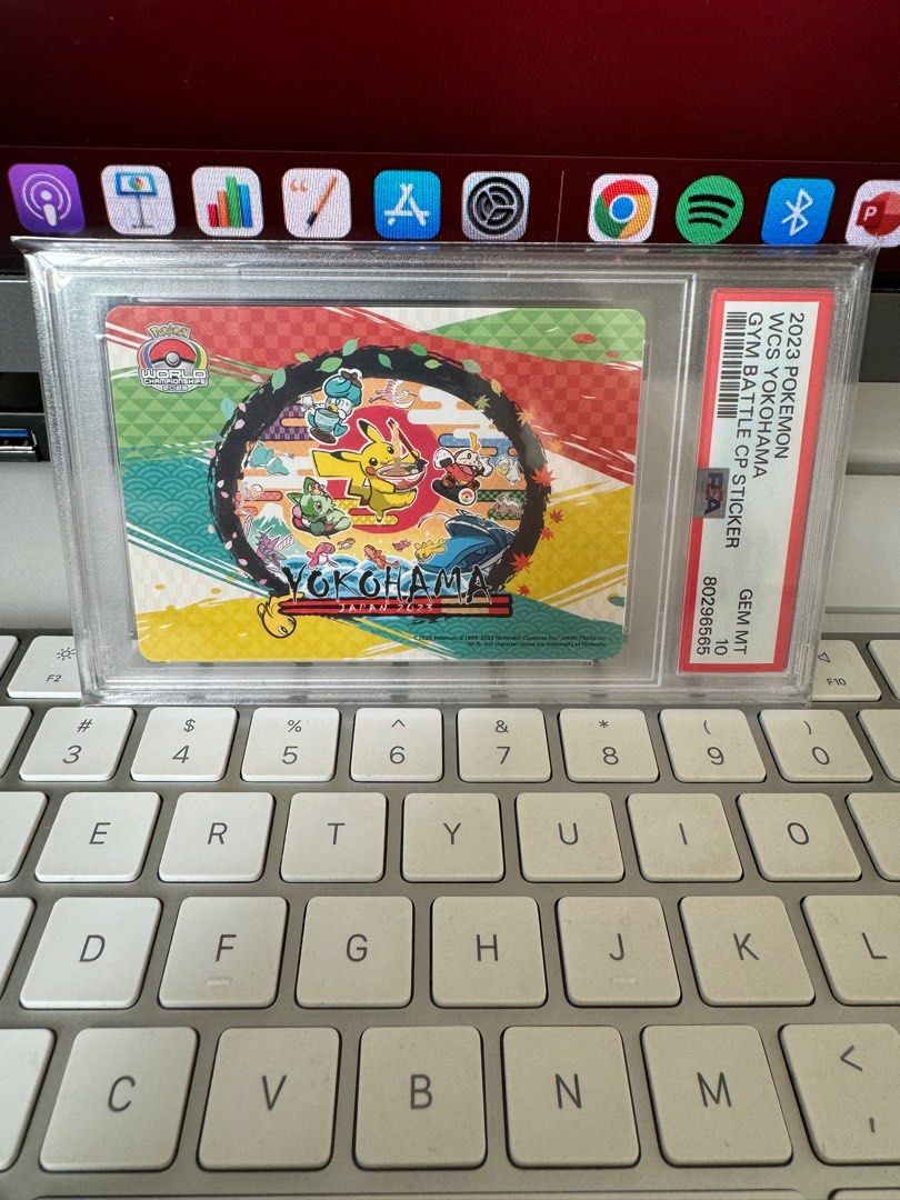 PSA 10 Pikachu WCS 2023 World Championship Pokemon Event Sticker RARE 151 Scarlet Violet Fuecoco ...