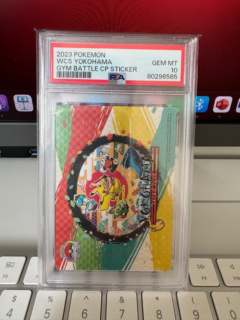 PSA 10 Pikachu WCS 2023 World Championship Pokemon Event Sticker RARE 151 Scarlet Violet Fuecoco ...
