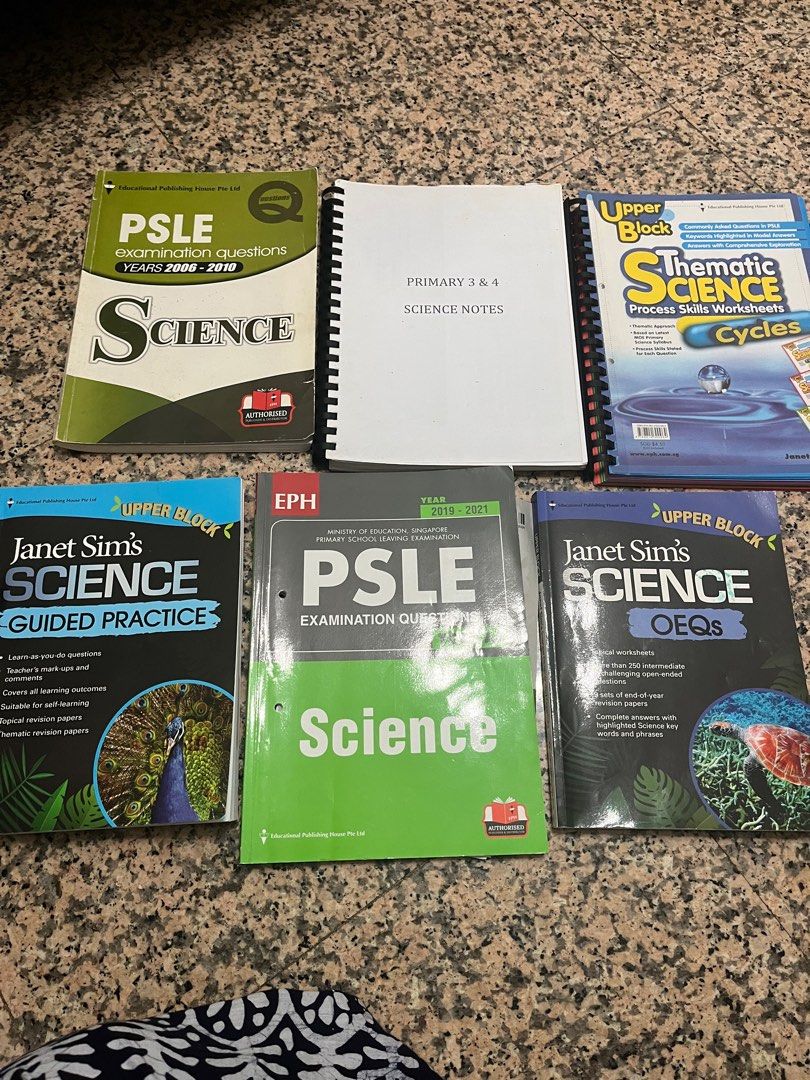 PSLE science books, Announcements on Carousell