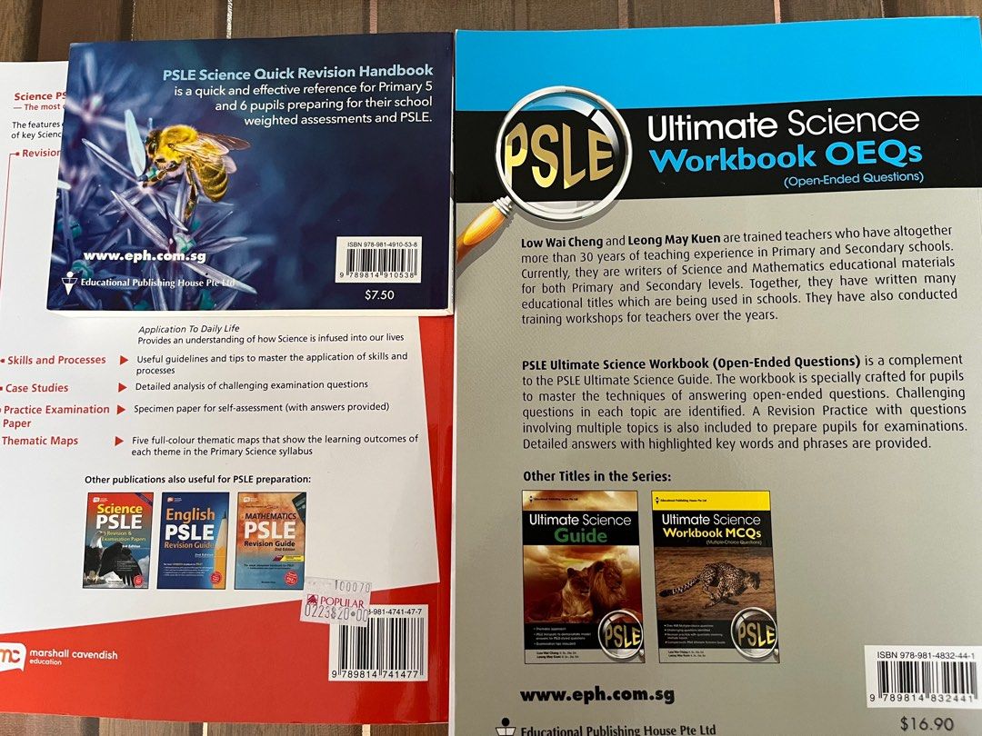 PSLE Science Revision Guide & OEQ workbook, Hobbies & Toys, Books ...