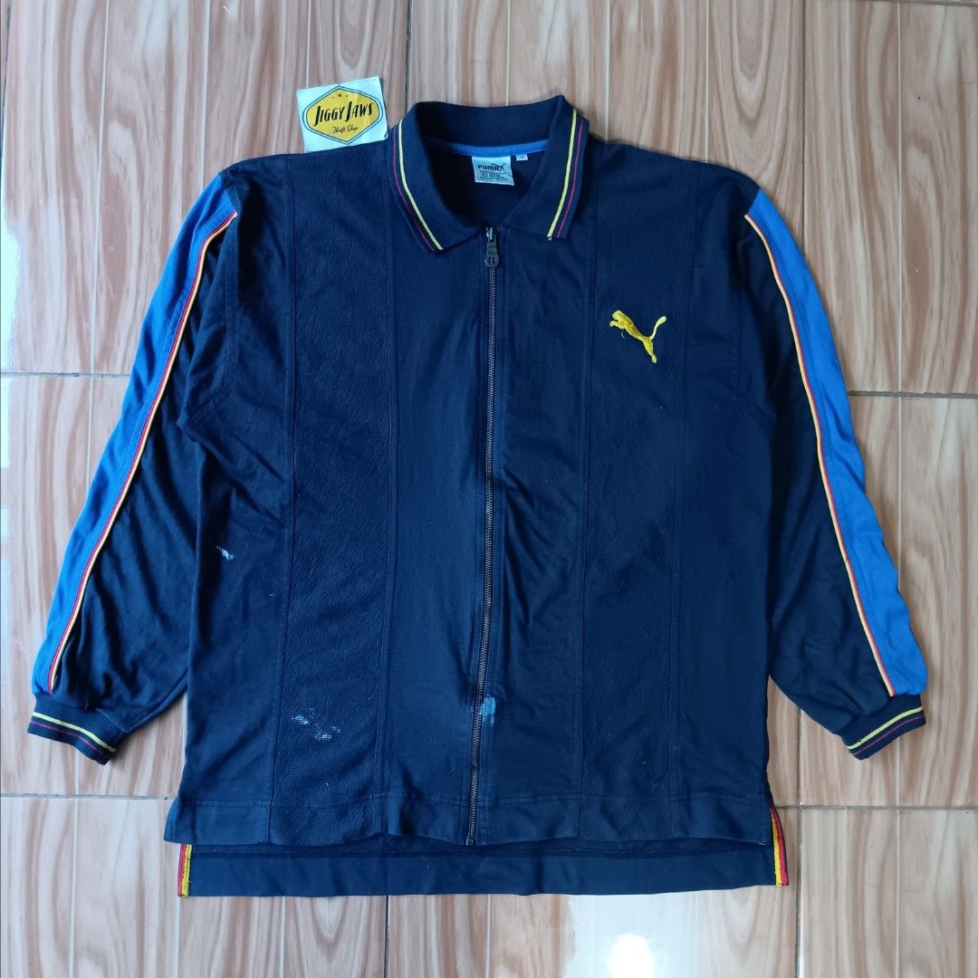 Puma Rugby Embroiled Logo, Fesyen Pria, Pakaian , Baju Luaran di Carousell