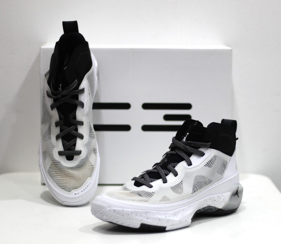 Reatil $269 - US10.5 - New in box Air Jordan XXXVII White Black Citrus ...