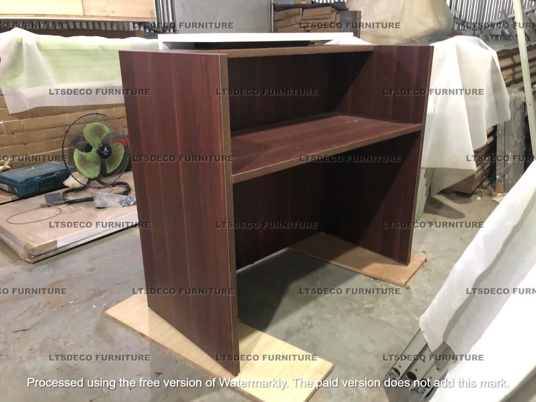 RECEPTION TABLE / COUNTER TOP OFFICE PARTITION, Furniture & Home Living ...