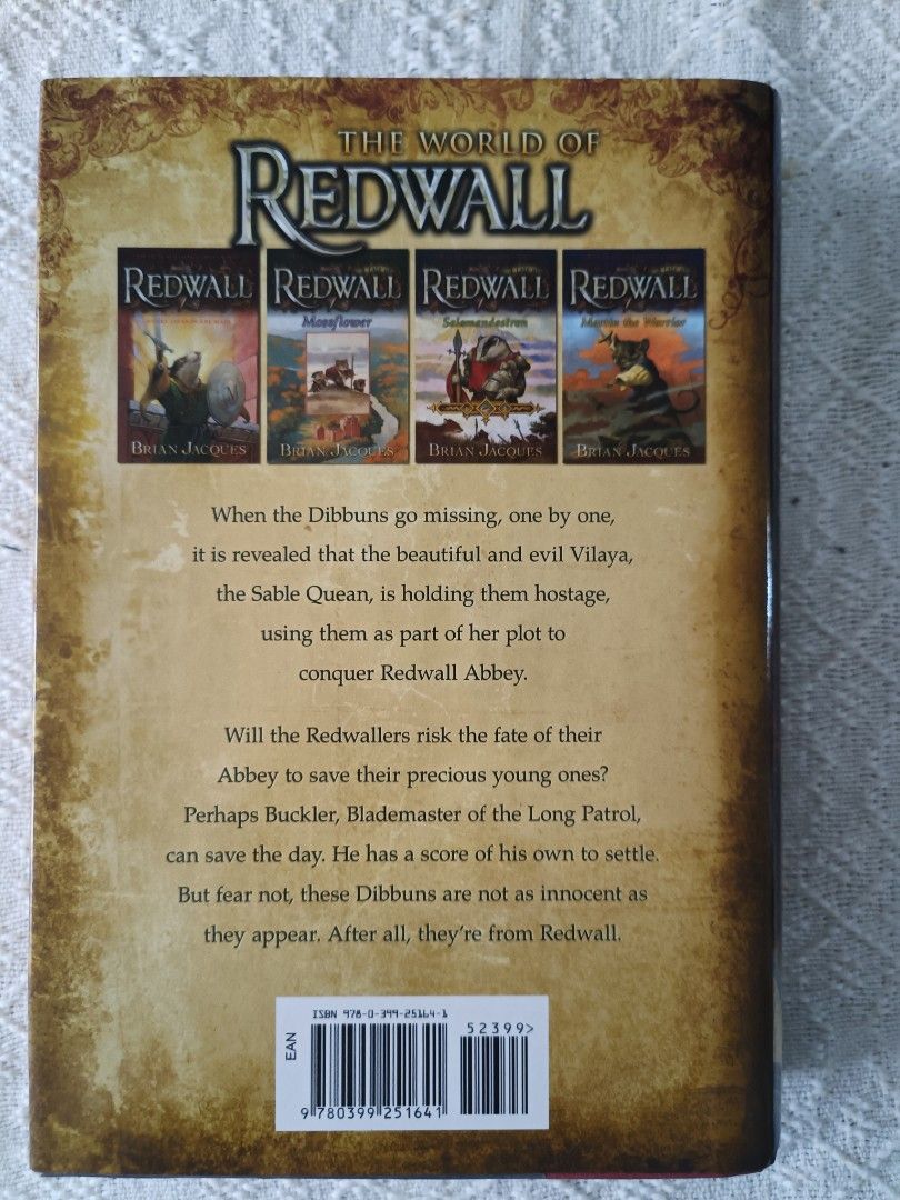 Redwall / The Sable Queen / Brian Jacques, Hobbies & Toys, Books ...