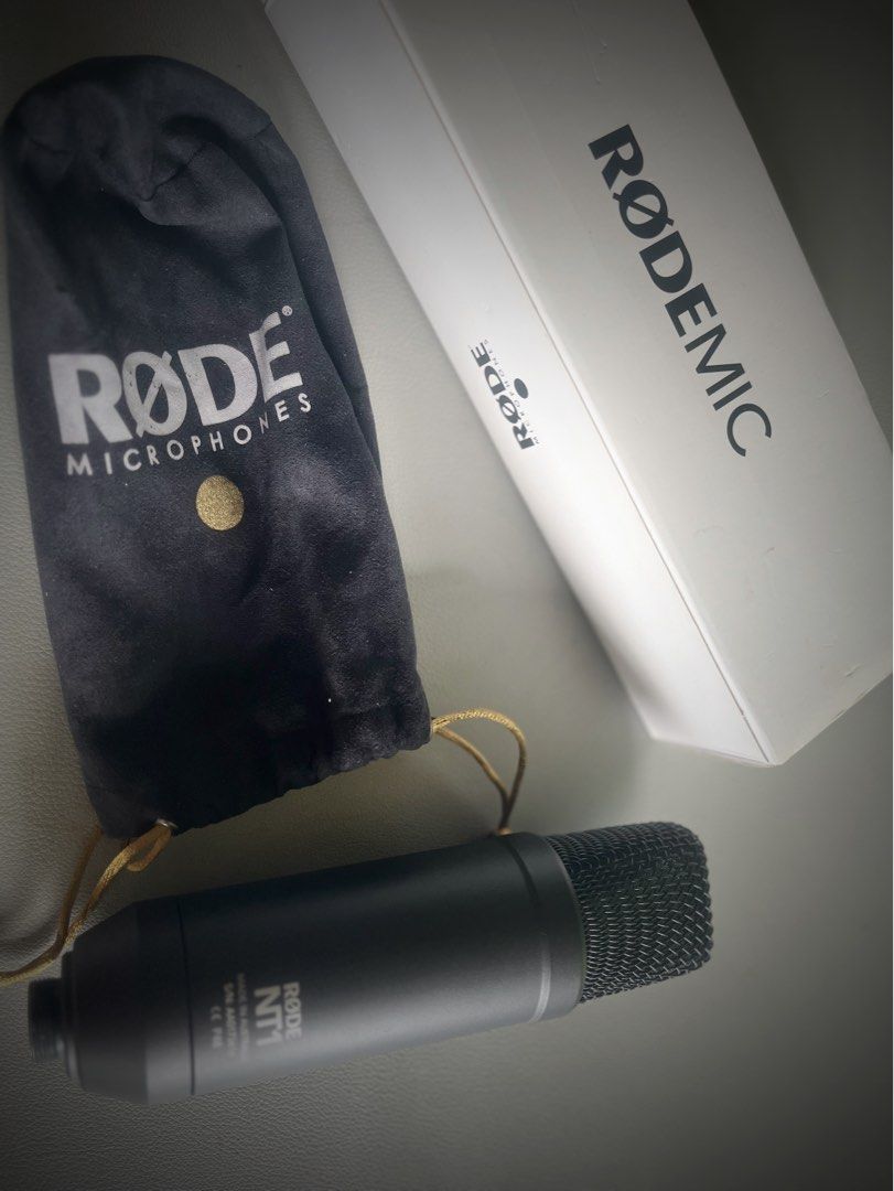 RODE Condenser Microphone (NT1) with SM6 Shock Mount and Pop Filter ...