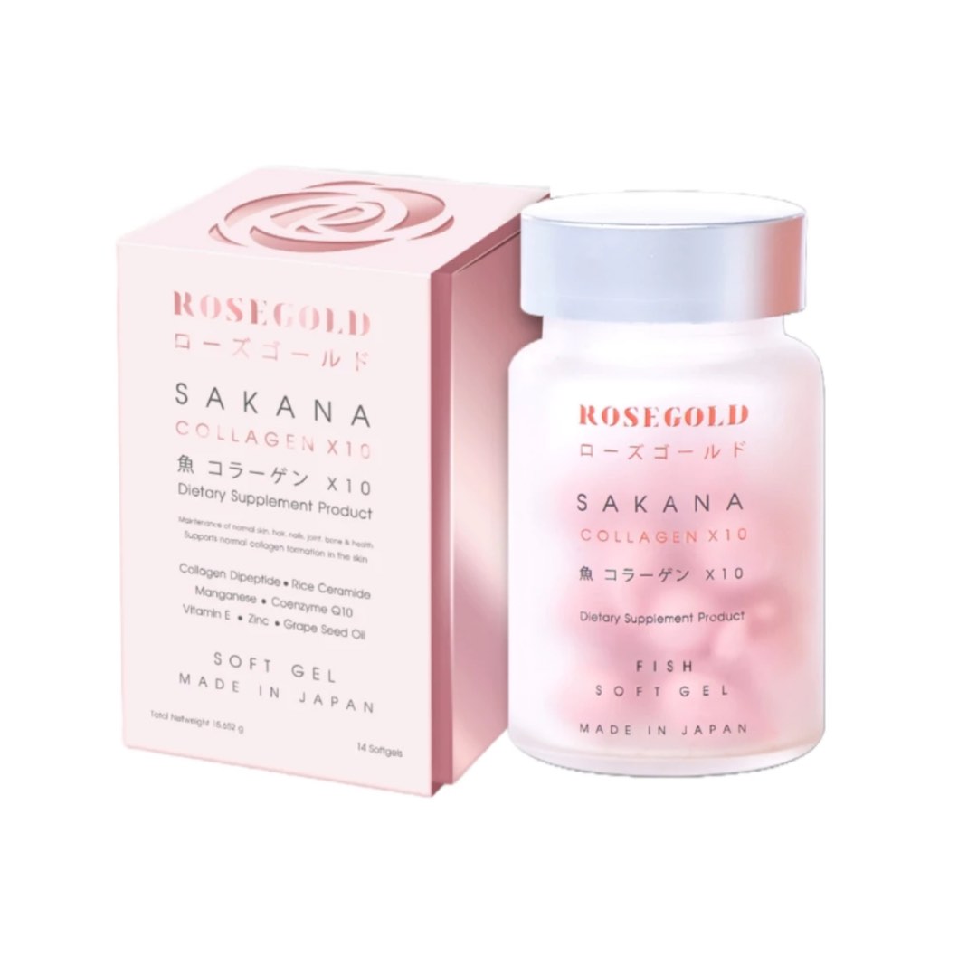 ROSEGOLD SANAKA COLLAGEN X10, Health & Nutrition, Health Supplements ...