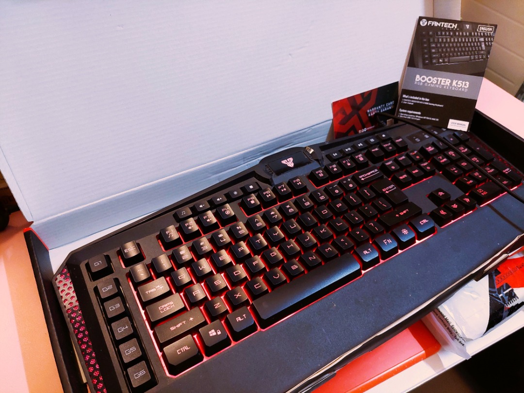 600 NALANG RARELY USED FANTECH GAMING KEYBOARD - BOOSTER K513 ...