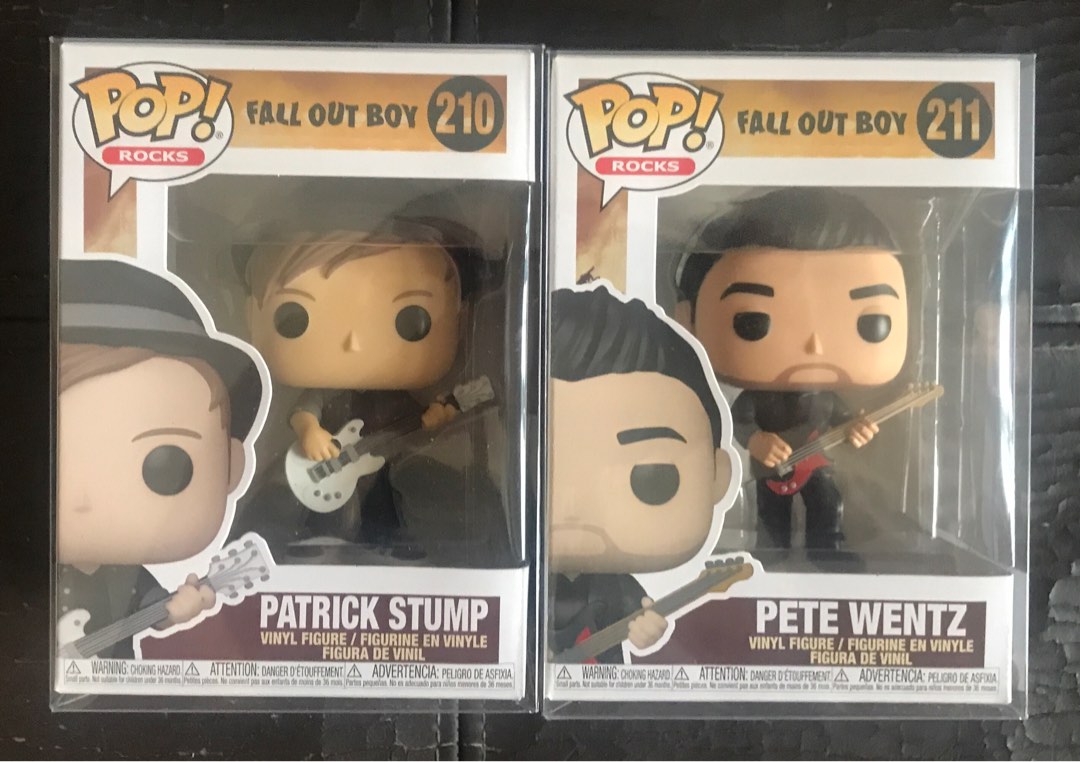 Rush Set Sale Funko Pop Rocks Fall Out Boy FOB Patrick Stump and Pete ...