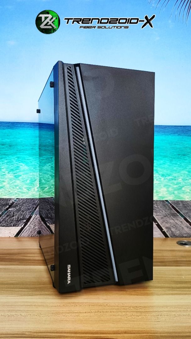SAHARA MID TOWER CASE Tempered Glass Cover | TRENDZOID-X FIBER ...