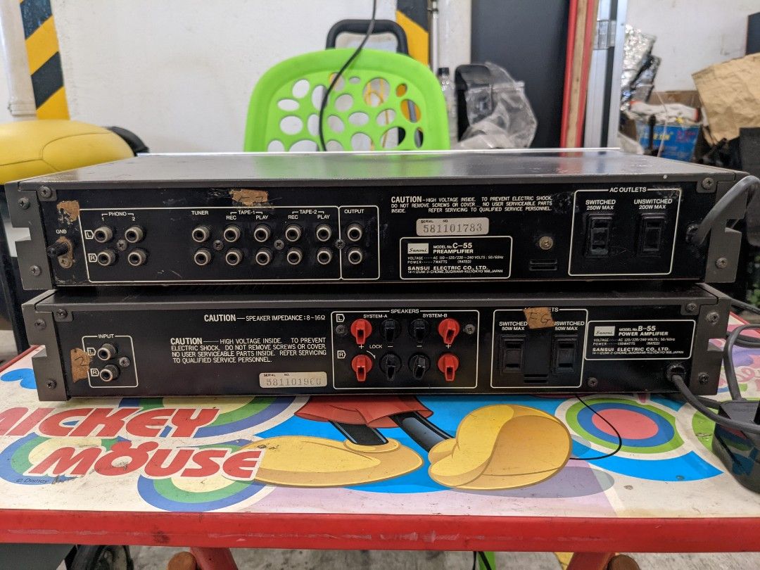 Sansul Preamplifier C-55 & Power Amplifier B-55, 音響器材, 其他音響配件及設備 ...