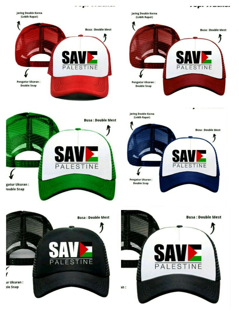 Save Palestine Trucker Cap, Men's Fashion, Watches & Accessories, Caps ...
