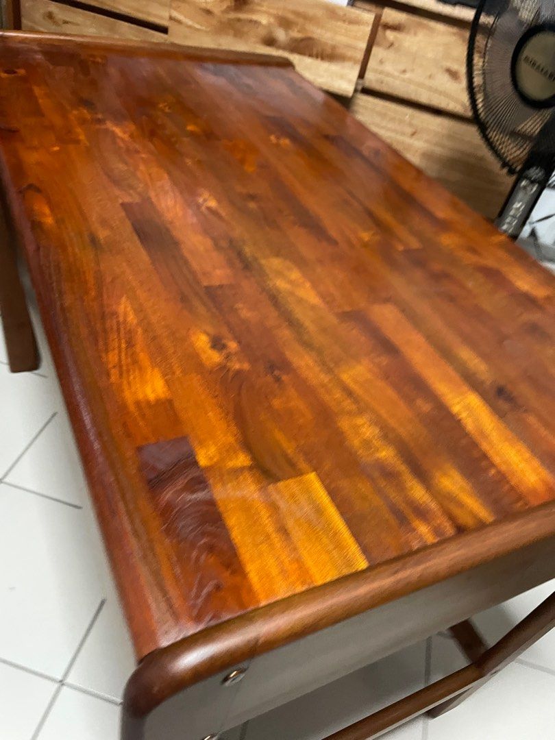 Scanteak desk solid teakwood not teakply$186 , Furniture & Home Living ...