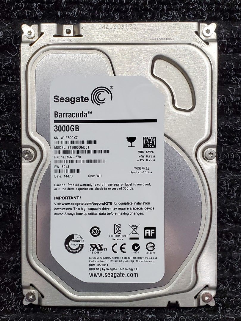 Seagate Barracuda 3TB Hard Drive, Computers & Tech, Parts & Accessories ...