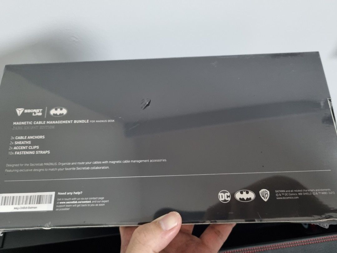 Secretlab Batman Cable Management Bundle, Computers & Tech, Parts ...