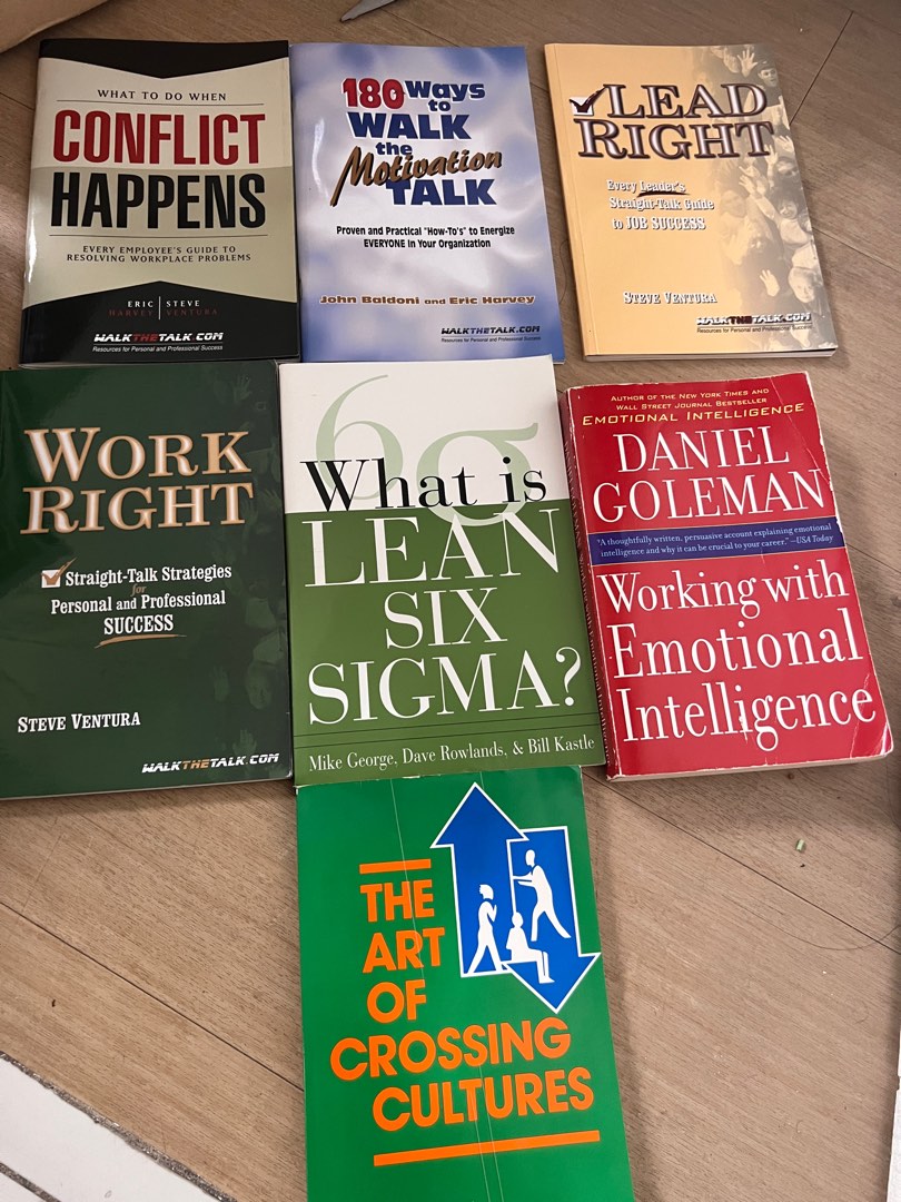 Set of 7 Books about Career, Leadership, emotional intelligence ...