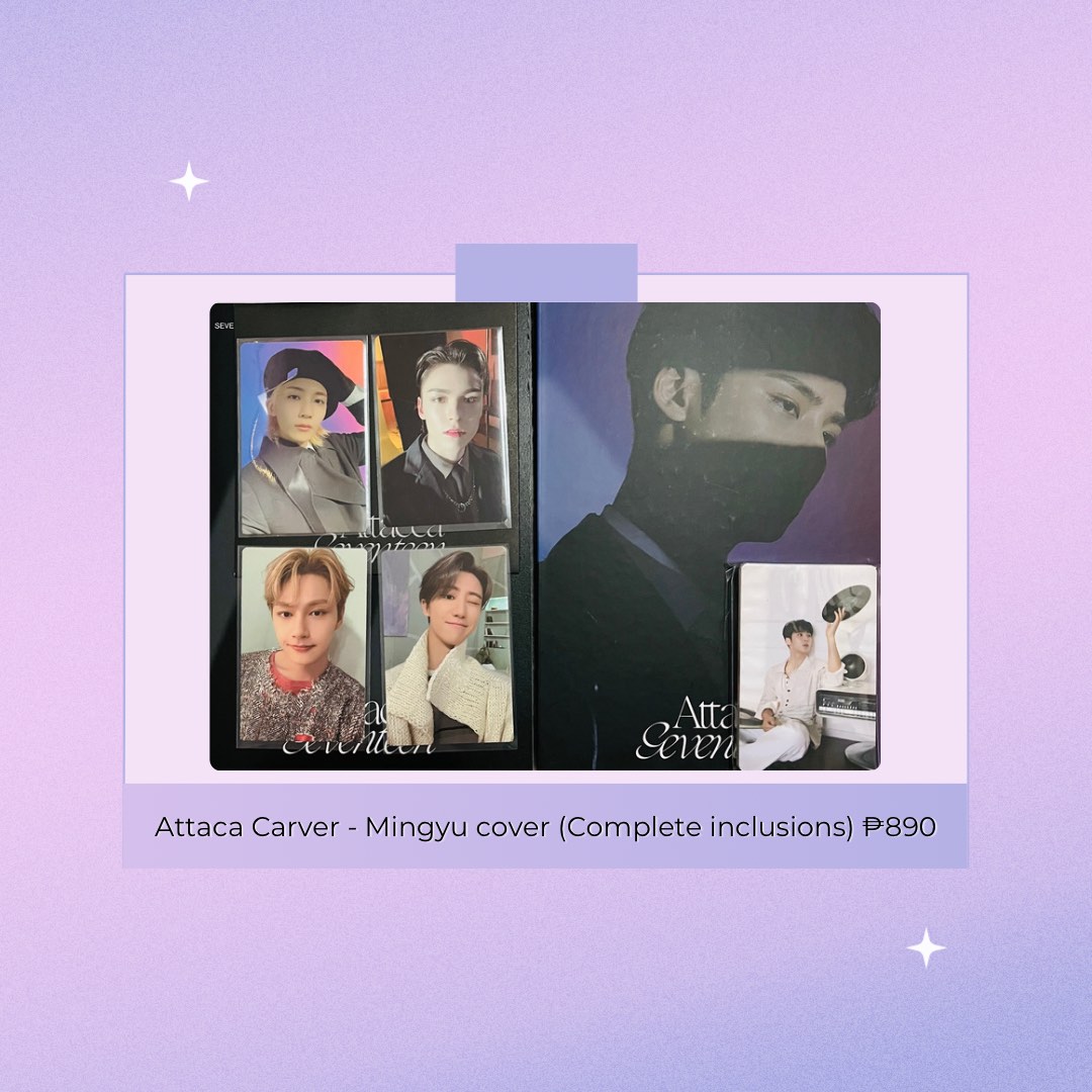 Seventeen Attaca Carver - Mingyu (unsealed but complete inclusions ...
