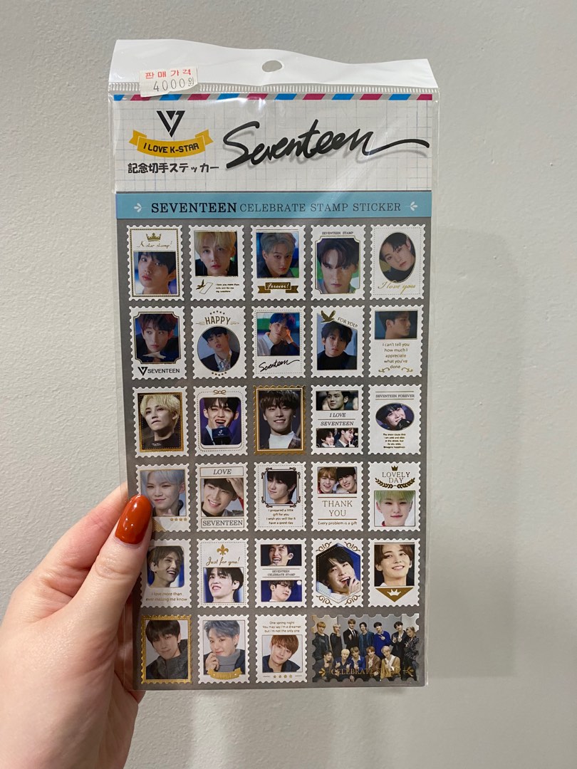 Seventeen stamp stickers from korea, Hobbies & Toys, Collectibles ...