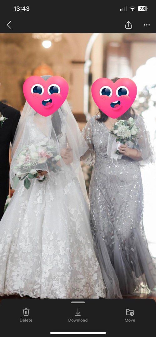 Silvergray Mother Of The Bridegroom Ninang Gown Womens Fashion Dresses And Sets Evening