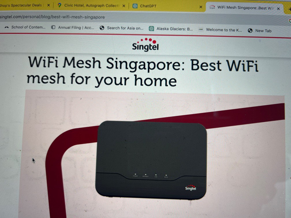 Singtel Mesh Router, Computers & Tech, Parts & Accessories, Networking ...