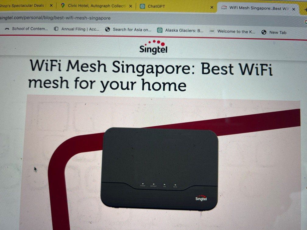 Singtel Mesh Router, Computers & Tech, Parts & Accessories, Networking ...