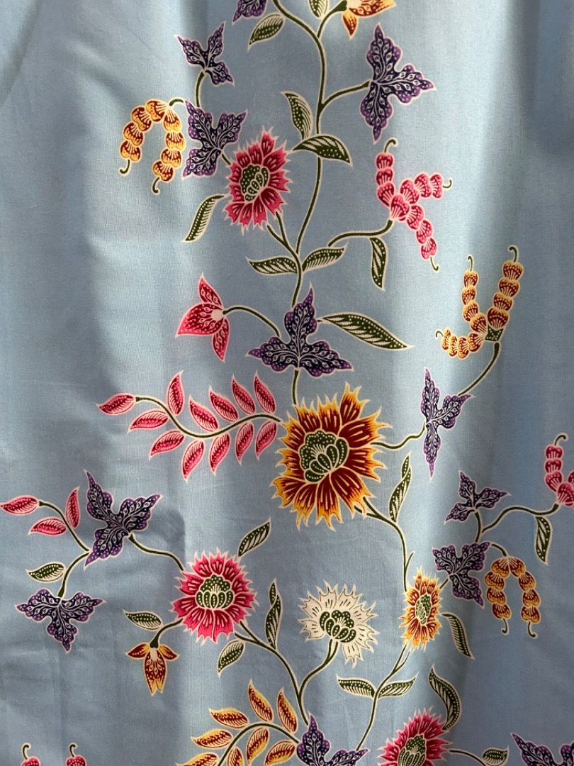 Sky blue Nyonya Kebaya and Sarong set, Women's Fashion, Dresses & Sets ...