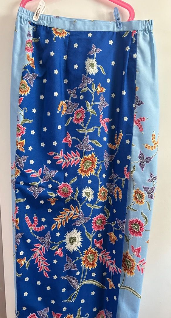 Sky blue Nyonya Kebaya and Sarong set, Women's Fashion, Dresses & Sets ...